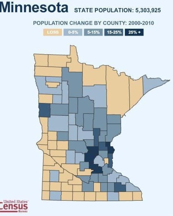 Minnesota Population Map