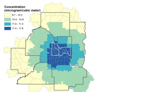 A look at the numbers in the air pollution report | MPR News