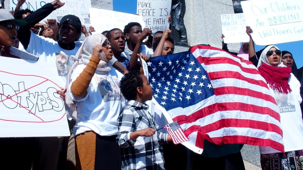 Somali community members support arrested men's families with Capitol ...