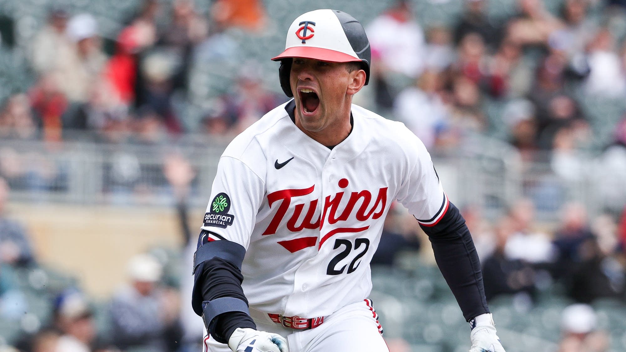 Twins finish 4-game sweep of the Tigers on a 2-run single in the 8th by ...