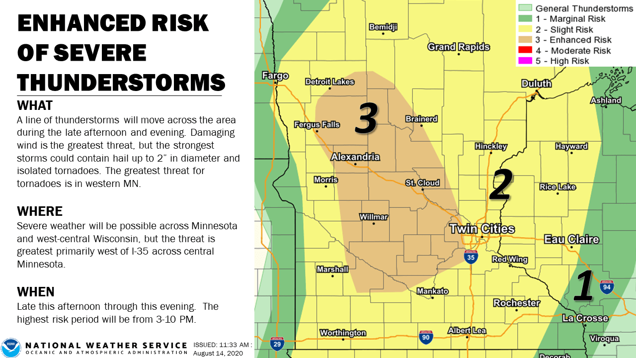 Weather alert: Tornado and severe thunderstorm watches until 8 p.m ...