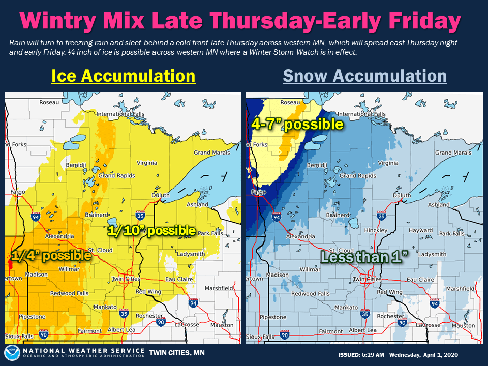 Friday morning ice storm possible, 60s return next week | MPR News