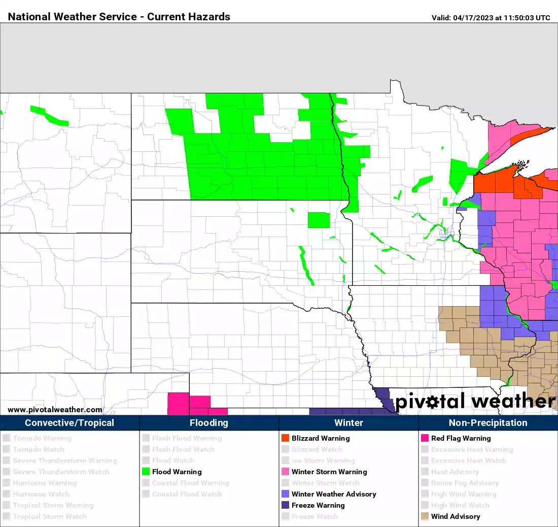 Windy, snow showers northeast Monday; more rain, snow Wednesday | MPR News