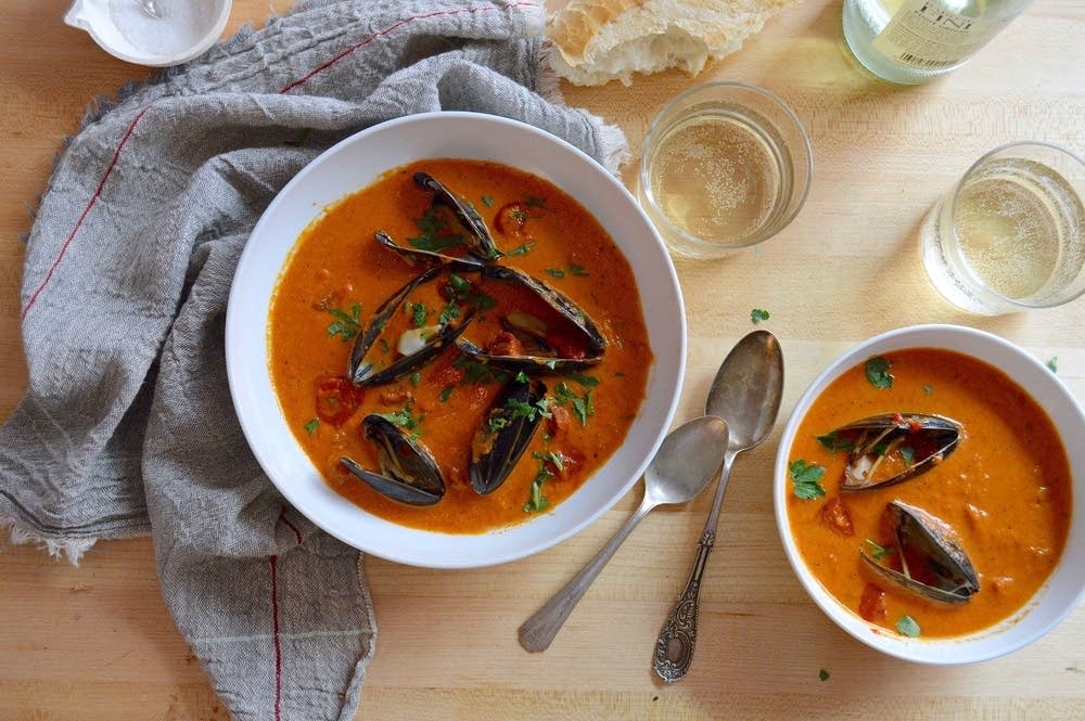 Mussel Stew with Tomatoes and Chorizo | The Splendid Table