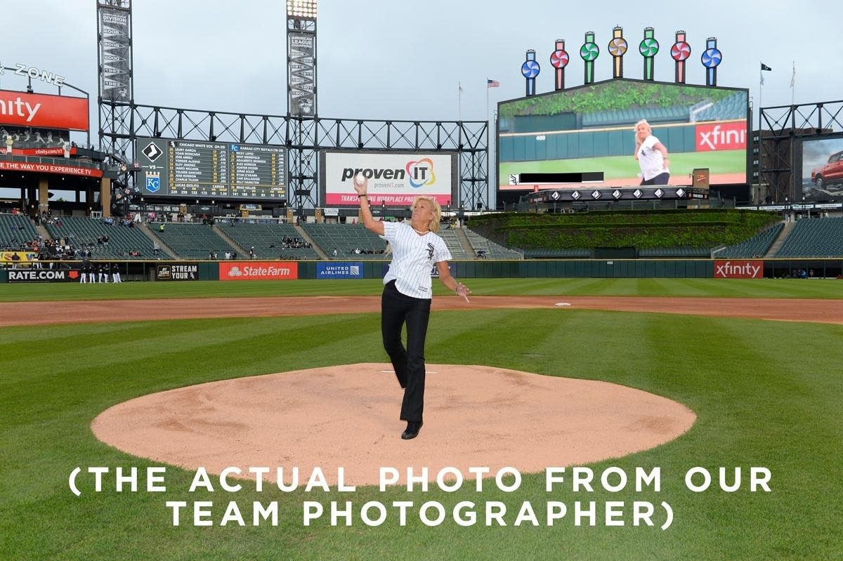 In first pitch attempt, woman throws like a rapper | MPR News