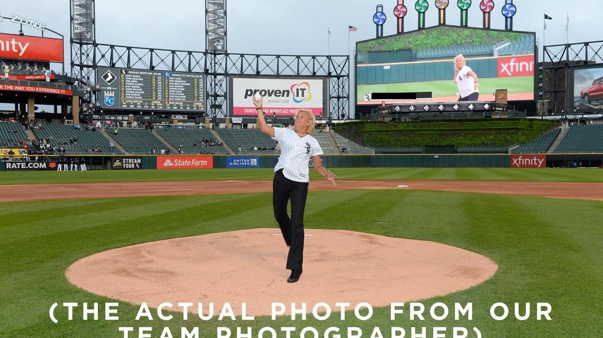 In first pitch attempt, woman throws like a rapper | MPR News