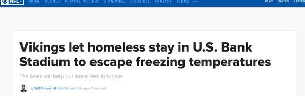 Attempt to spread fake news about Vikings, homeless backfires on Mpls ...