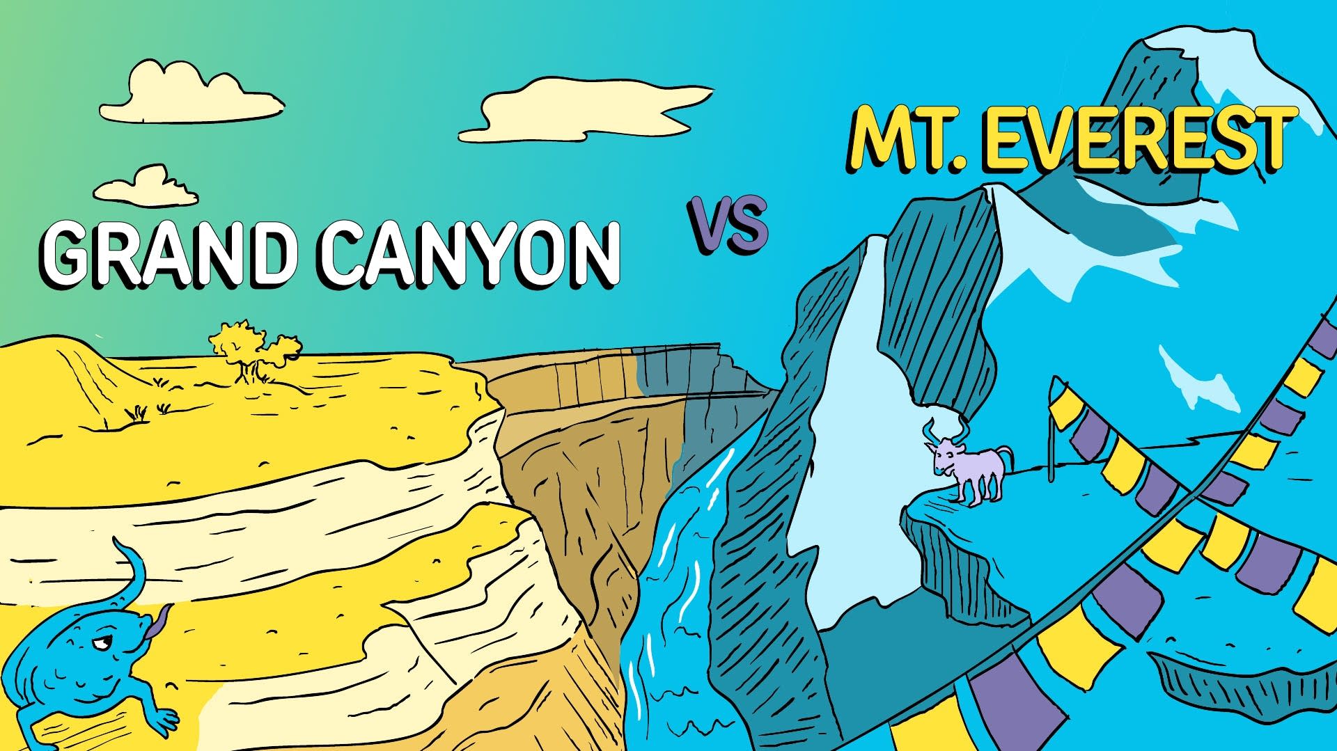 Smash Boom Best: Grand Canyon vs Mount Everest | Brains On