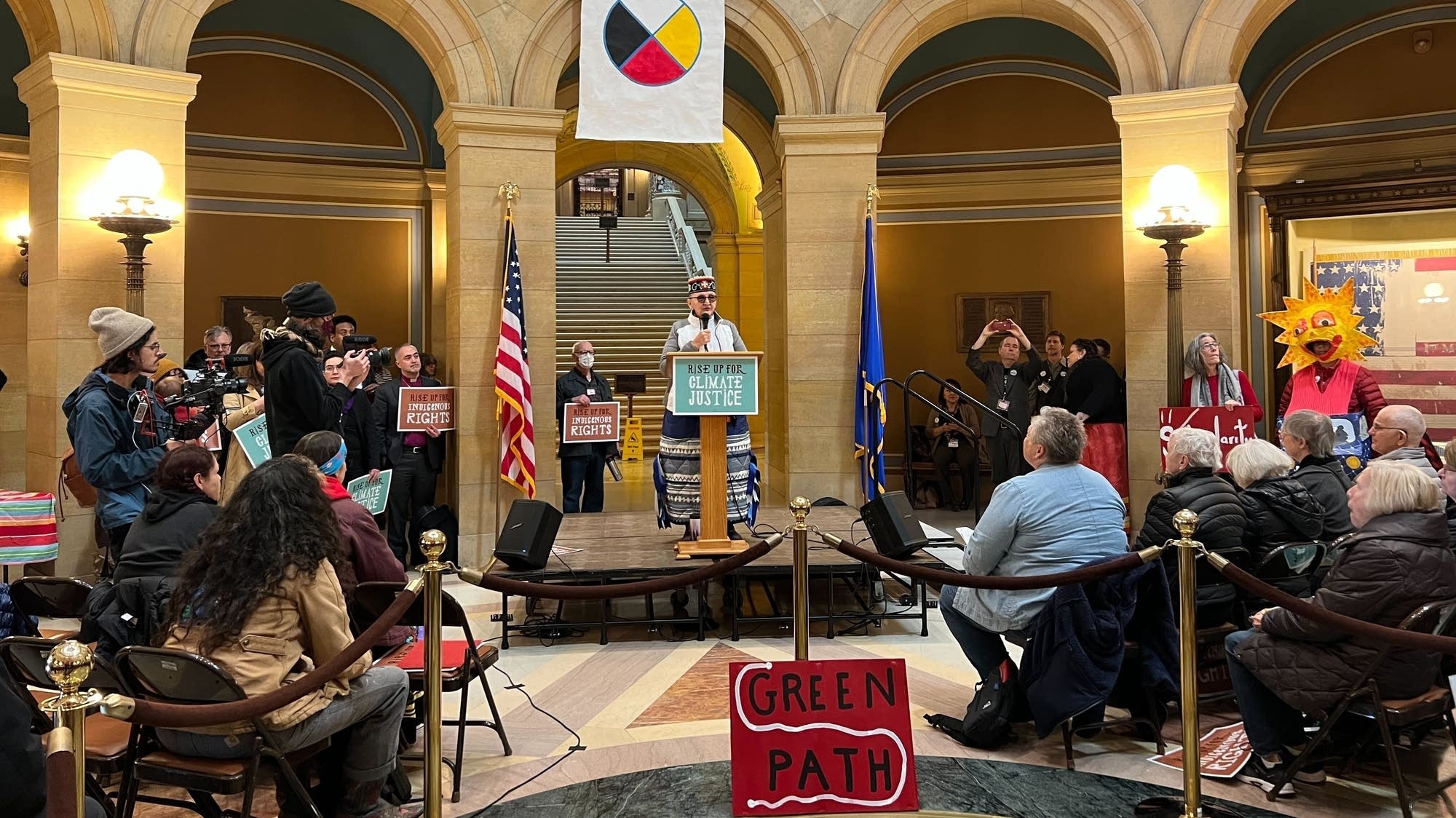 Hundreds rally at Capitol for clean energy plans centered on Indigenous ...