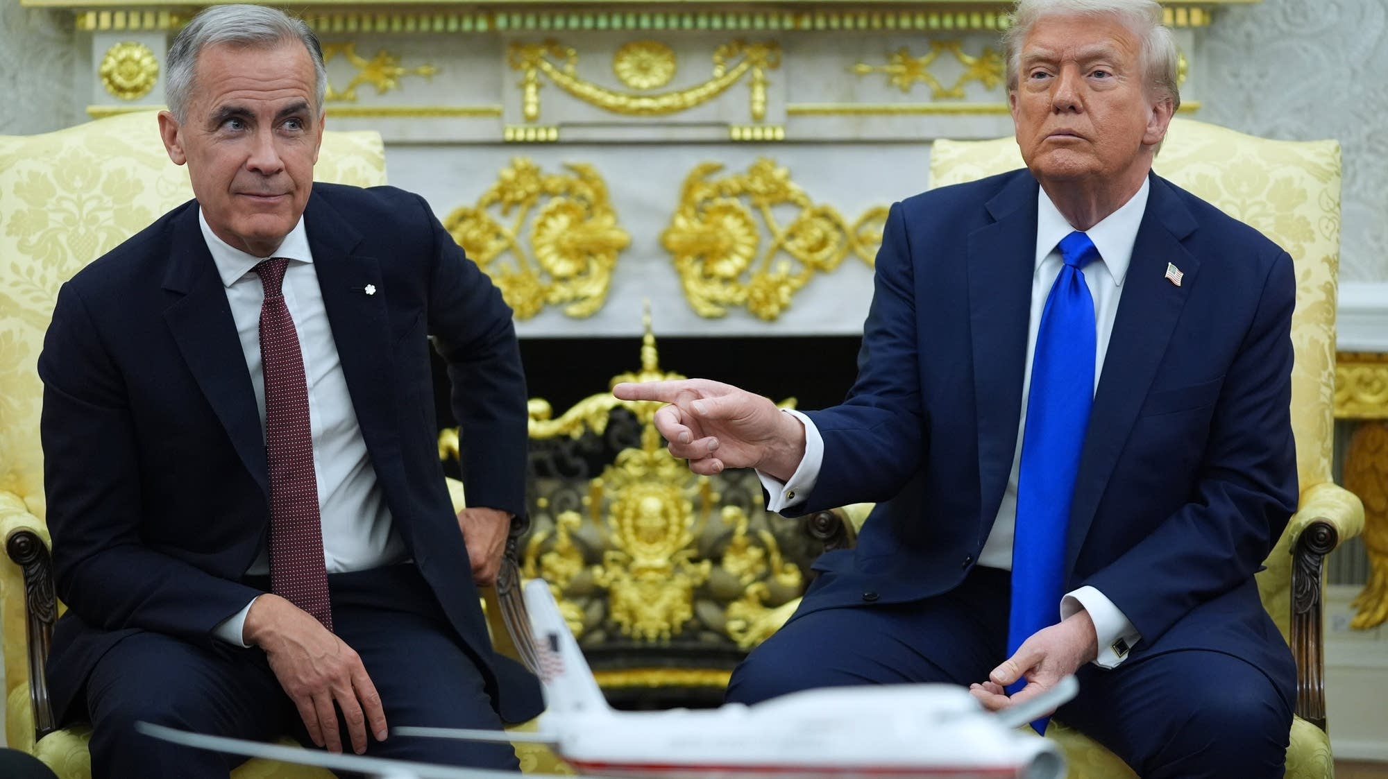 Trump talks 'love' and 'conflict' with Carney during Canadian prime ...