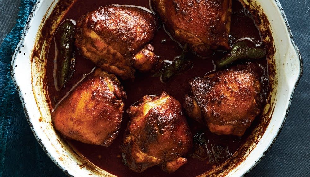 Spicy Chocolate Milk–Simmered Chicken | The Splendid Table