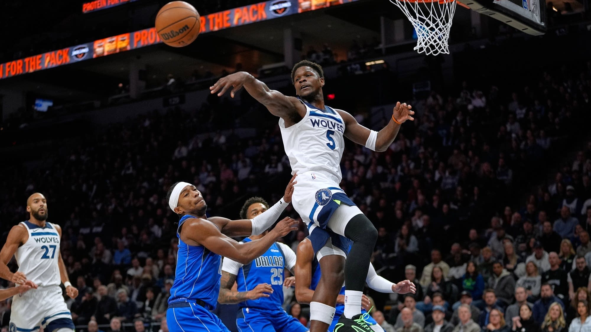 Timberwolves win for the 5th time in 6 games, beating the short-handed ...