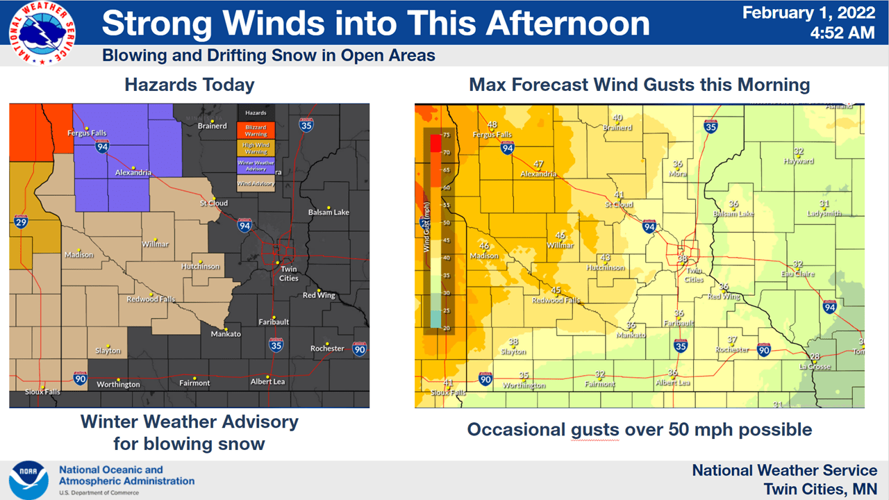 High winds set to blow subzero air back into Minnesota | MPR News