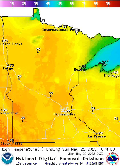 Beautiful weekend weather; Summery temps for the coming week | MPR News