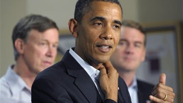 Obama offers comfort after Colorado shooting | MPR News