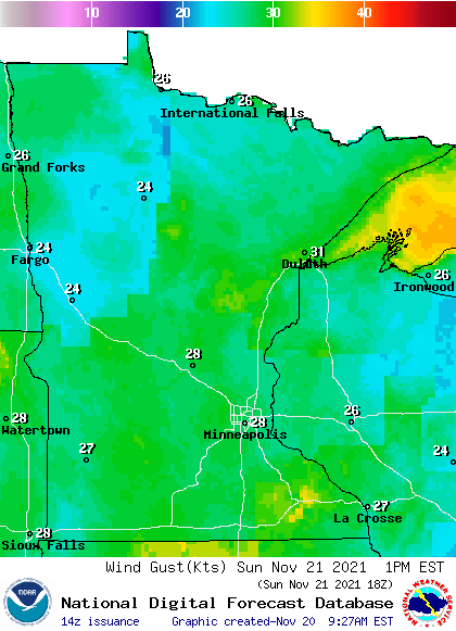 Lighter winds Saturday; windy & colder on Sunday, with highest flake ...
