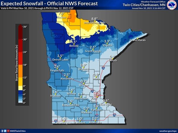 Plowable snow for northern Minnesota, gale warnings for Lake Superior ...