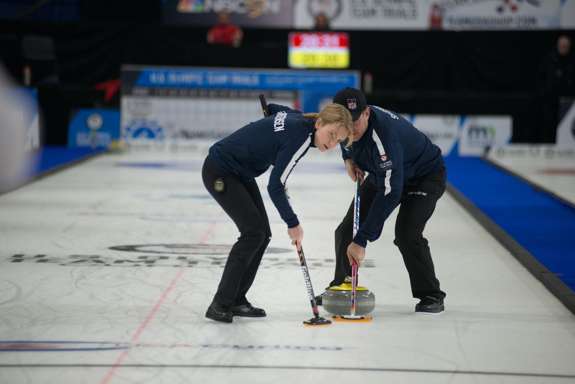 Photos: First ever mixed doubles curlers headed to the Olympics | MPR News
