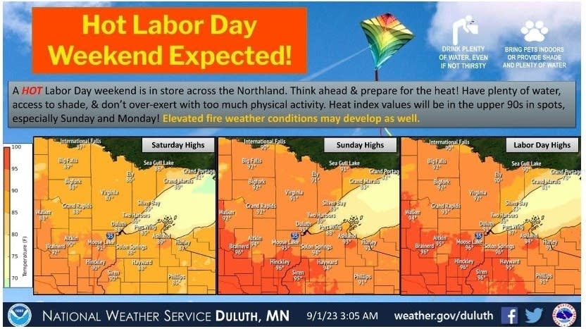 Hot, dry and windy Friday; toasty weekend ahead | MPR News