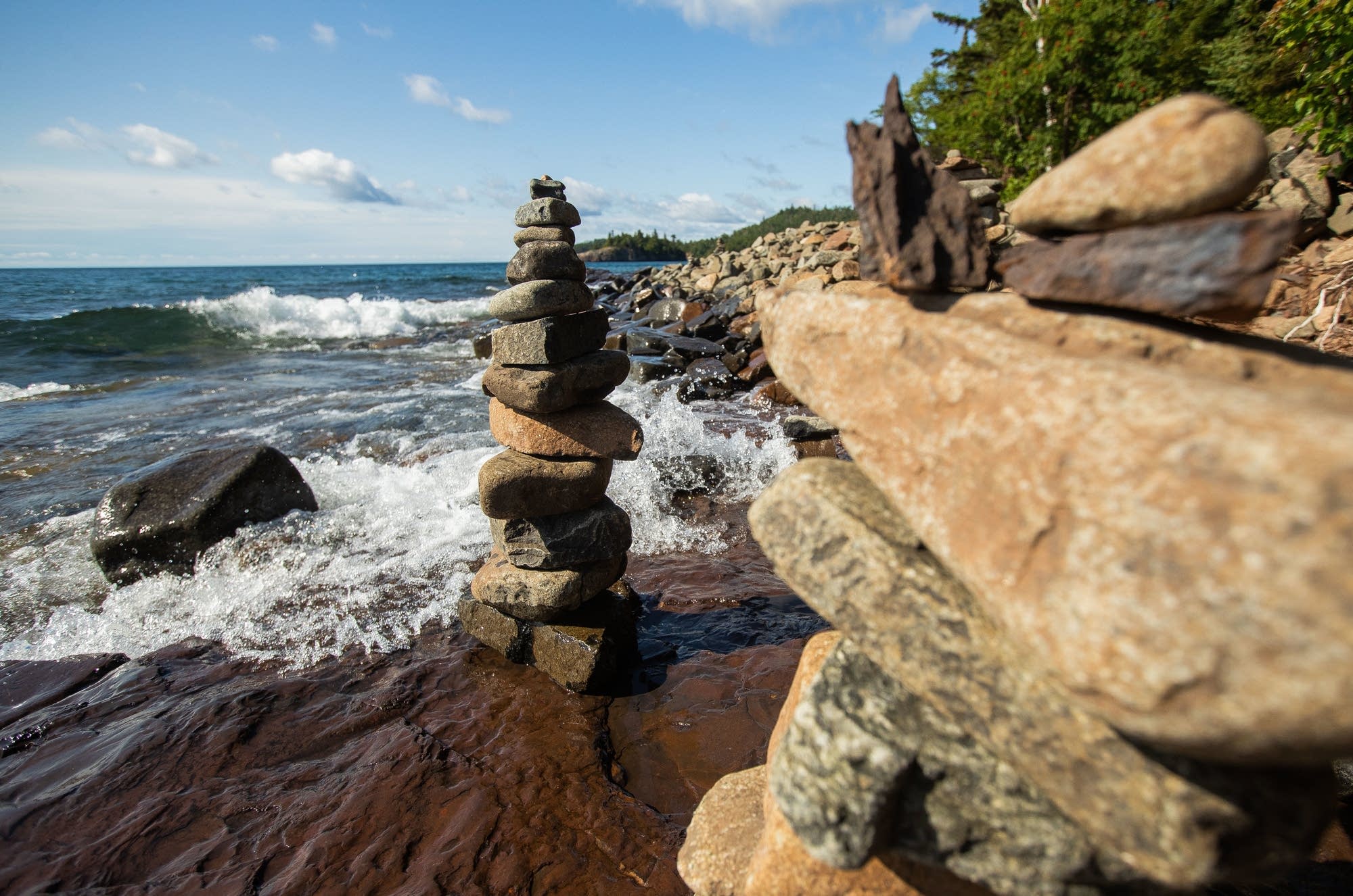 Along North Shore, piles of rocks create mountains of controversy | MPR ...