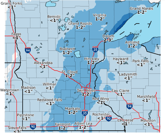 Two rounds of snow impact Minnesota through Sunday | MPR News