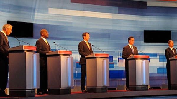 Pawlenty scores some points in first GOP debate | MPR News