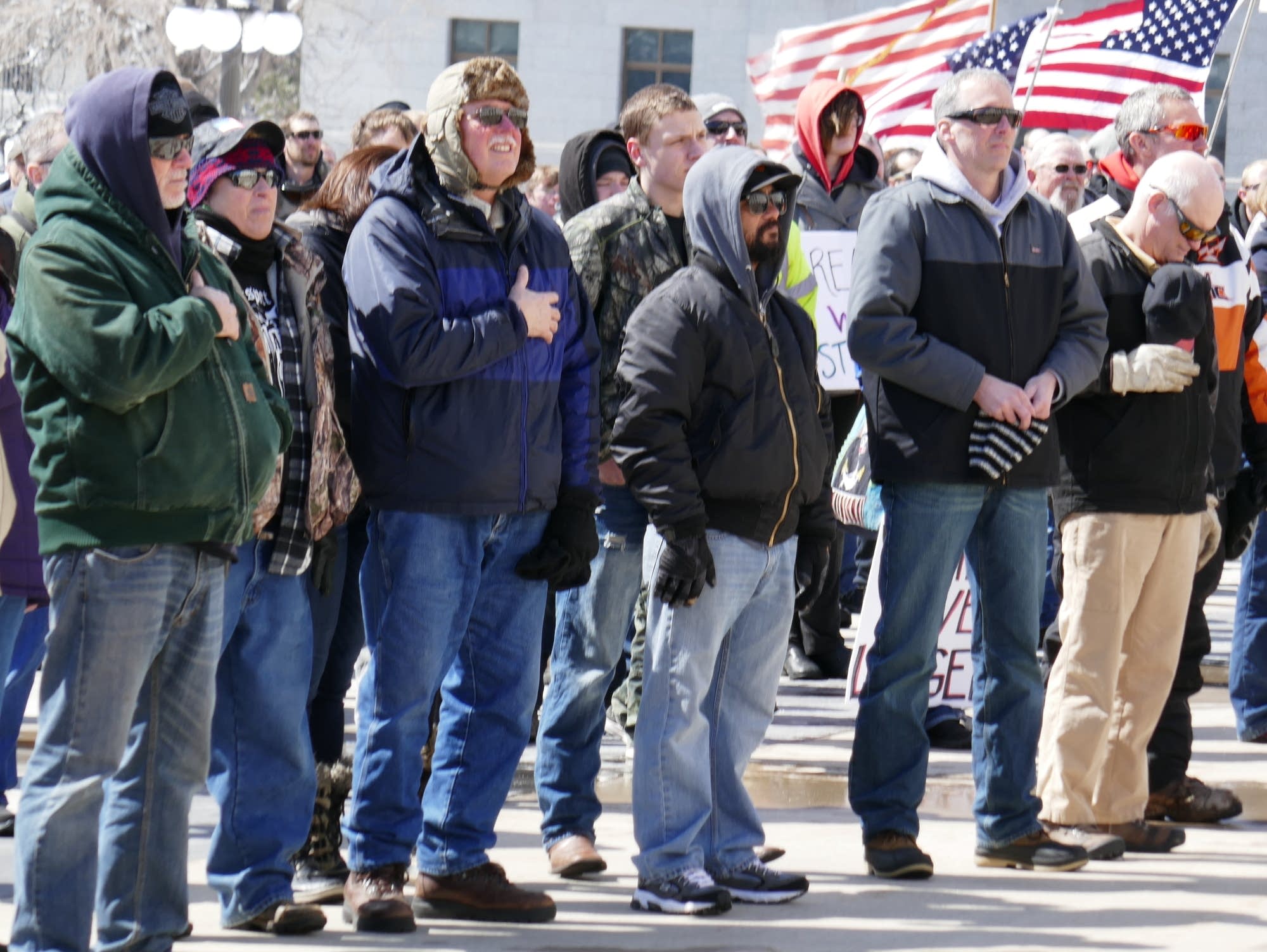 A week after gun control rally, gun rights supporters gather at ...
