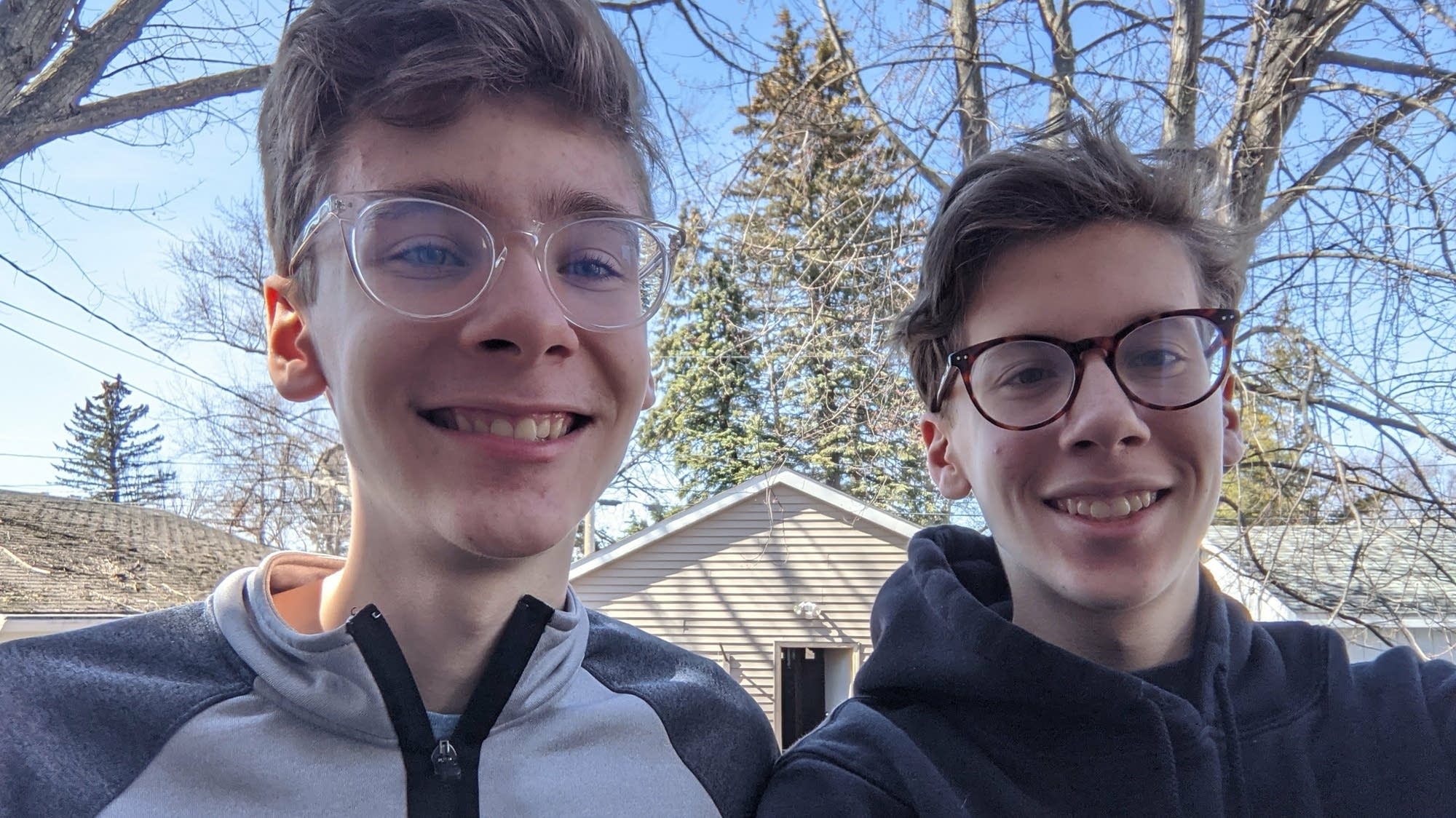 Twins Julian and Aidan Robbins share their love of music, reading and ...