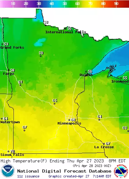 50s to high 60s Thursday; showers on the way; cooler weekend | MPR News