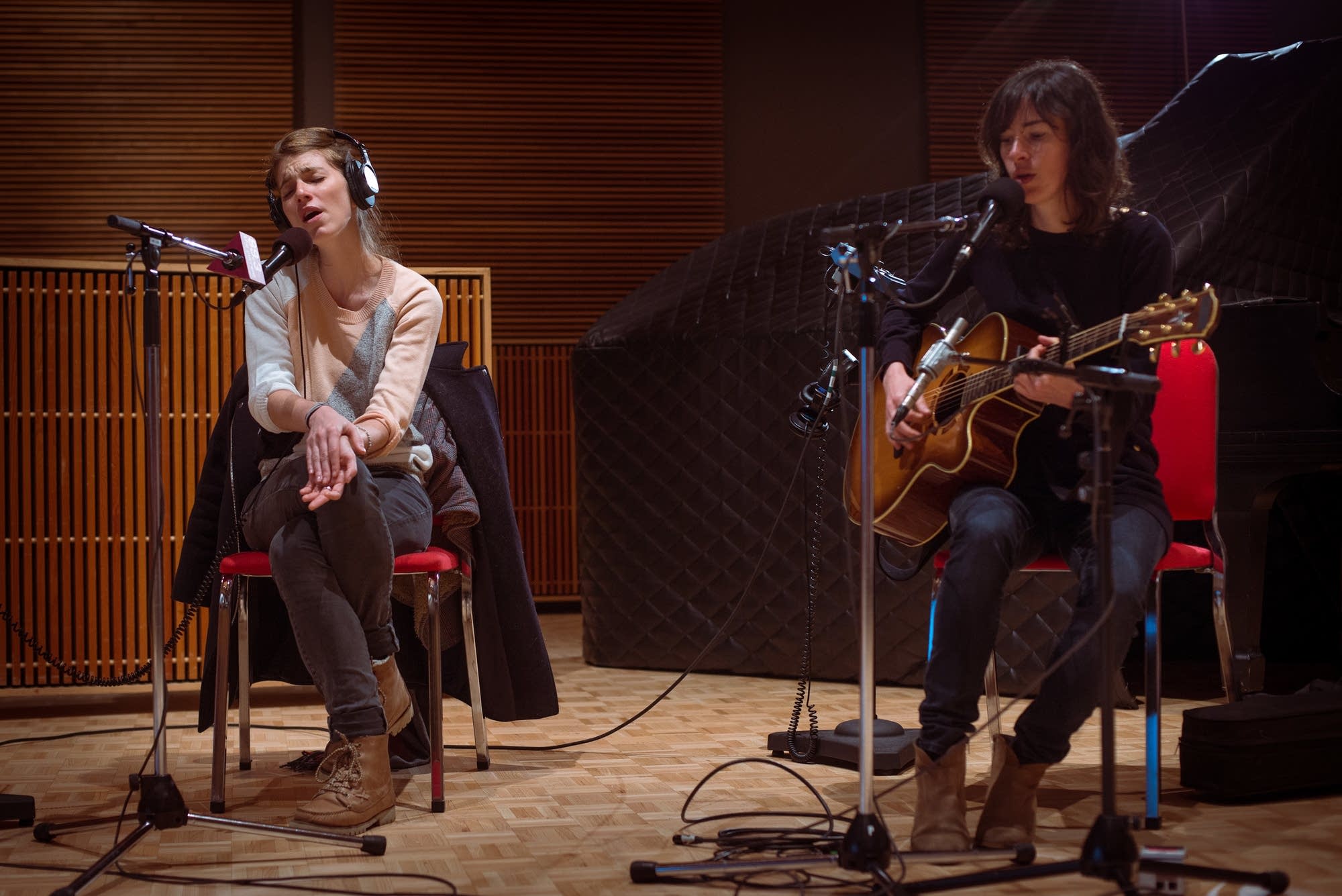 Charming indie-pop duo Boy perform at The Current