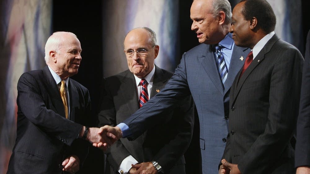 Republicans tone down rhetoric in Iowa debate | MPR News