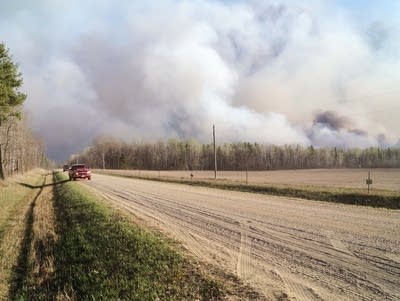 Photos: Firefighters battle blaze near Park Rapids | MPR News