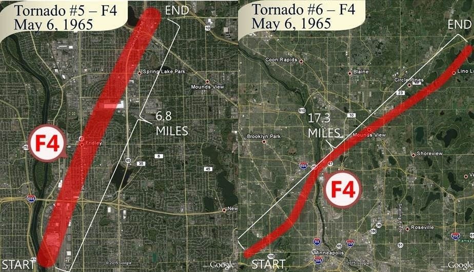 Flashback: 6 tornadoes raked the Twin Cities in 1965 | MPR News