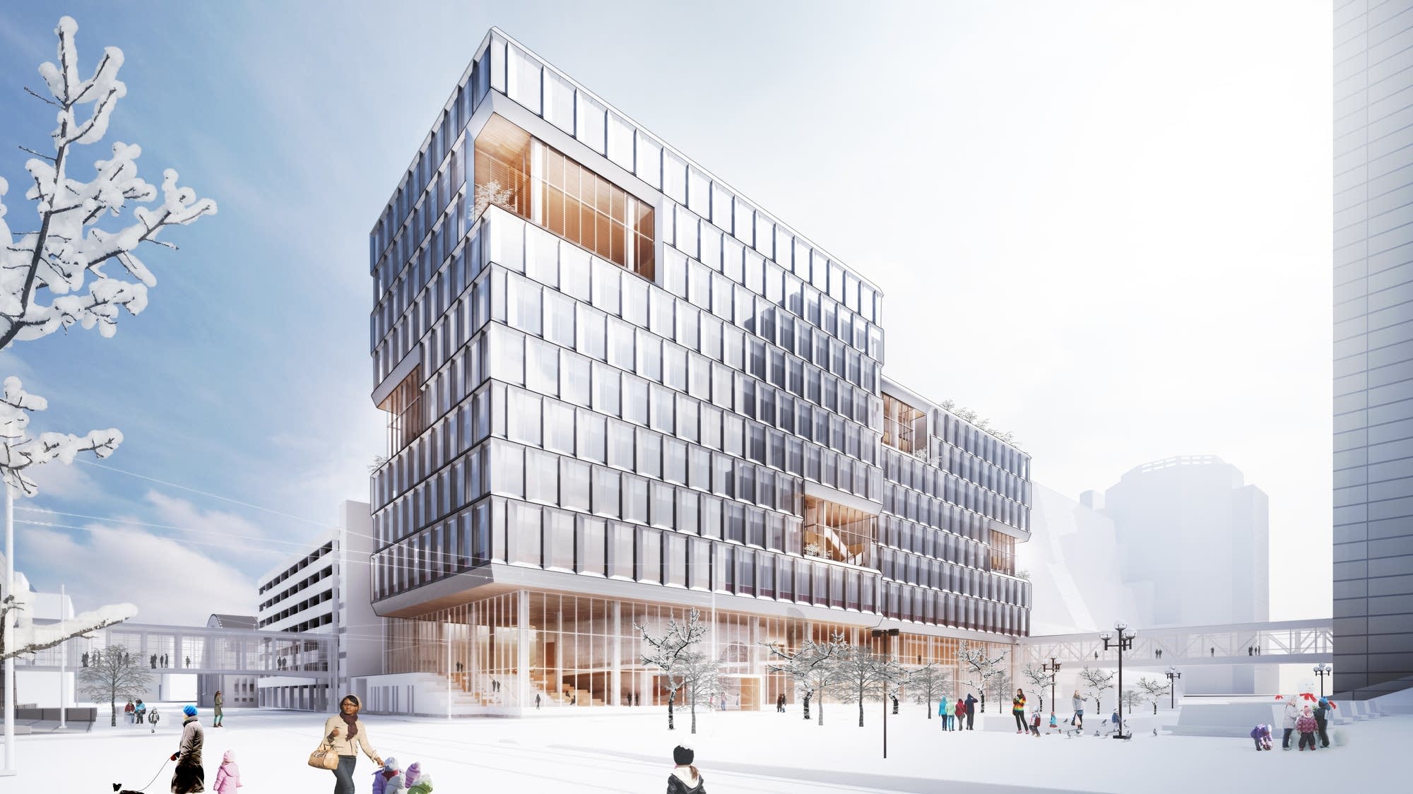 Minneapolis unveils plans for a new municipal office building | MPR News