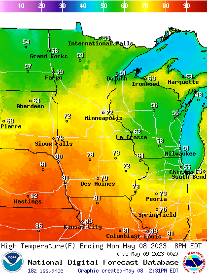 Warm start to May; more 70s ahead this week | MPR News