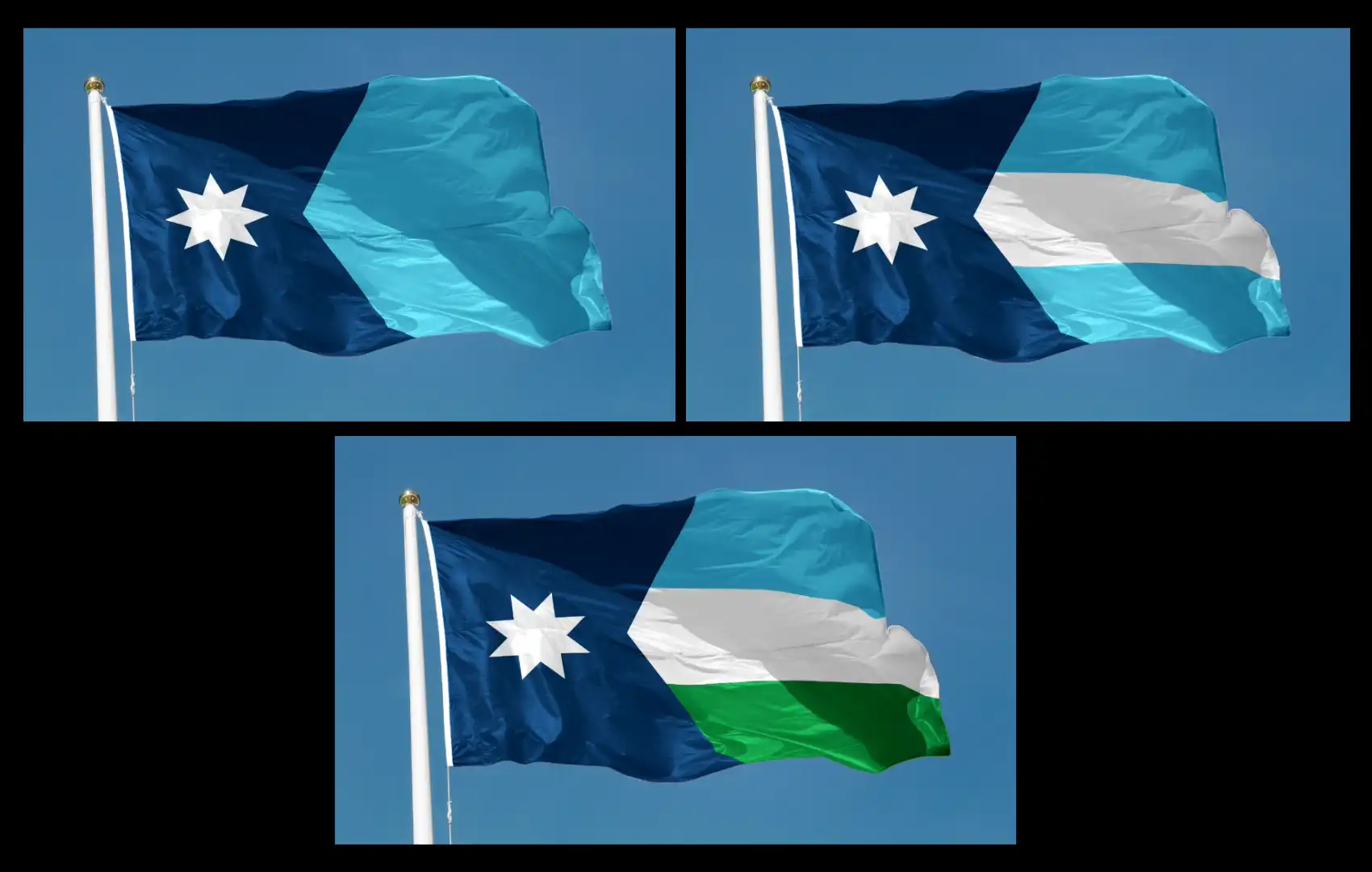 Aquí está el diseño general final de la nueva bandera del estado de ...