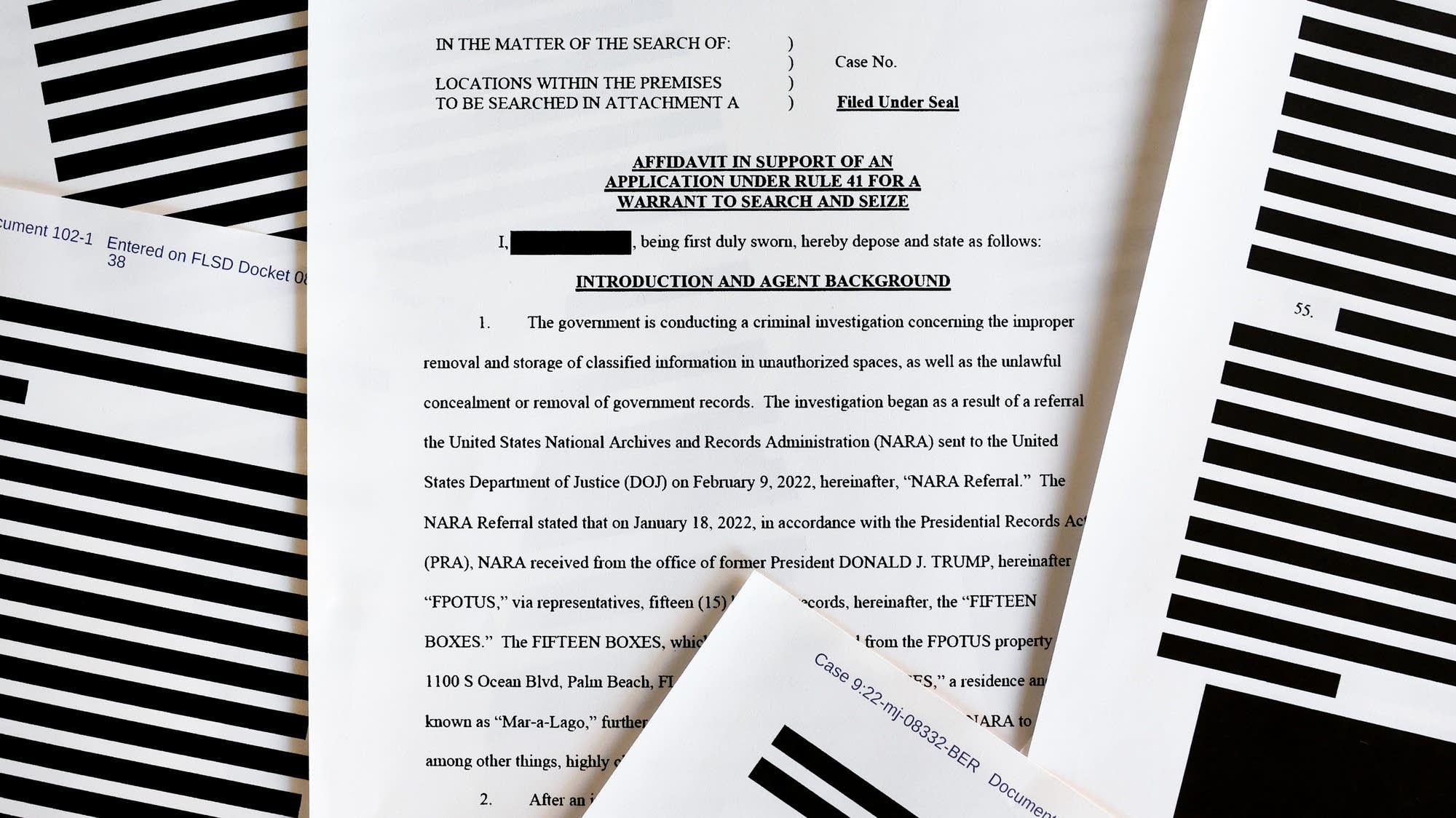 U.S.: Review of possibly privileged Trump papers already over | MPR News