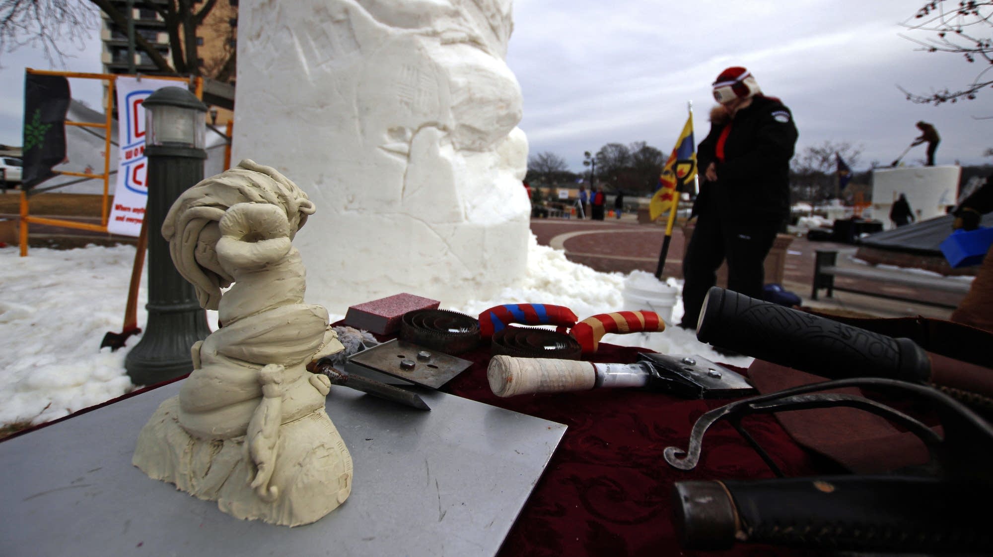 Trump's a target at snow sculpting championship | MPR News