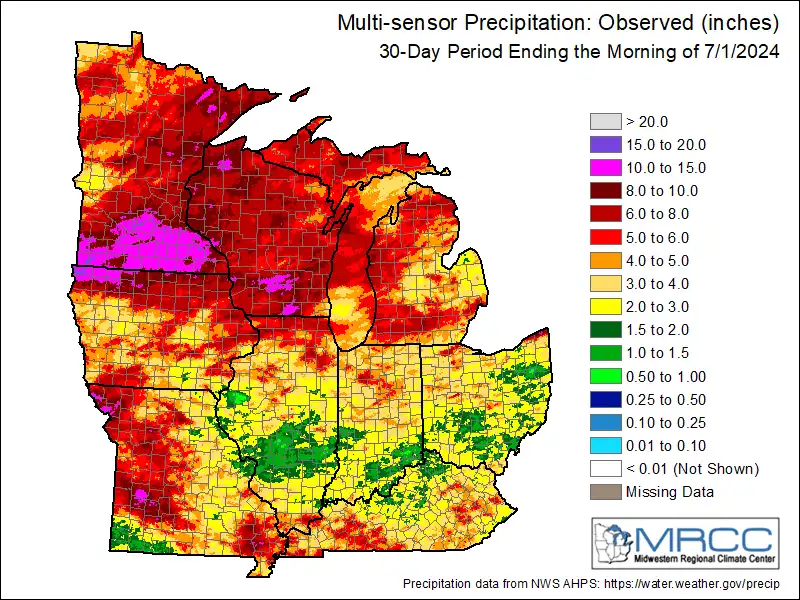 Rain overnight into Tuesday; Minnesota's record wet April-June | MPR News