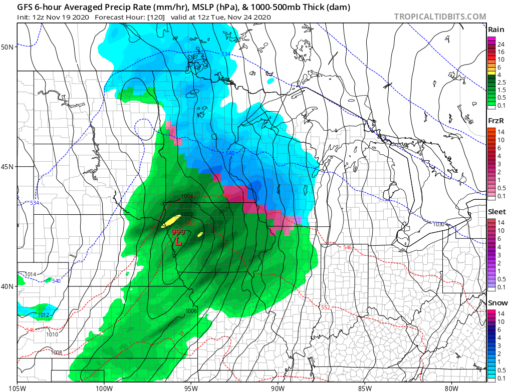 Forecast model chaos theory: Rain or snow chance emerging next Tuesday ...
