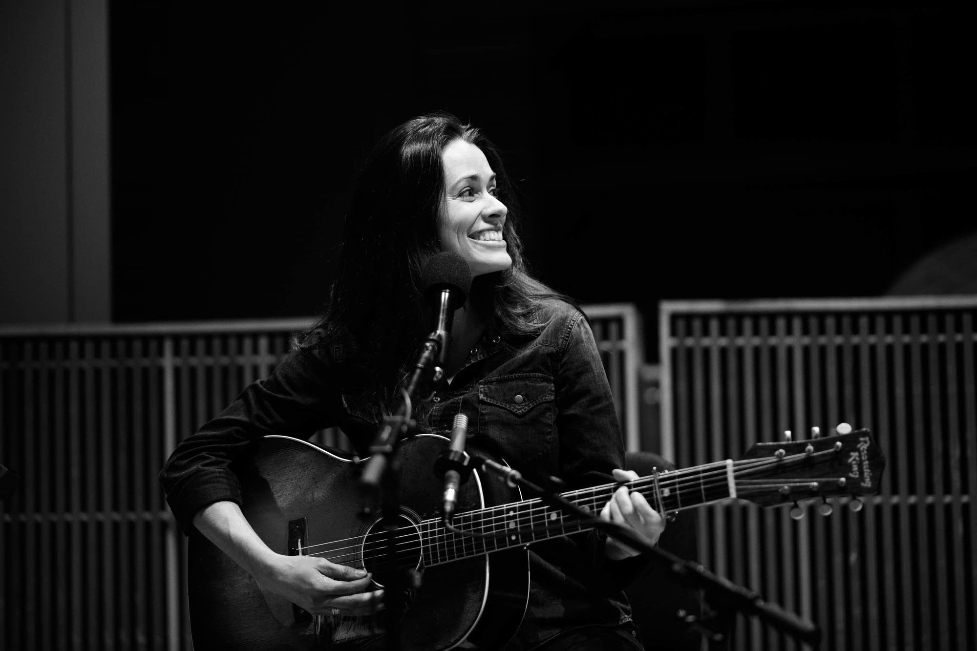 Caitlin Canty performs in the Radio Heartland studio