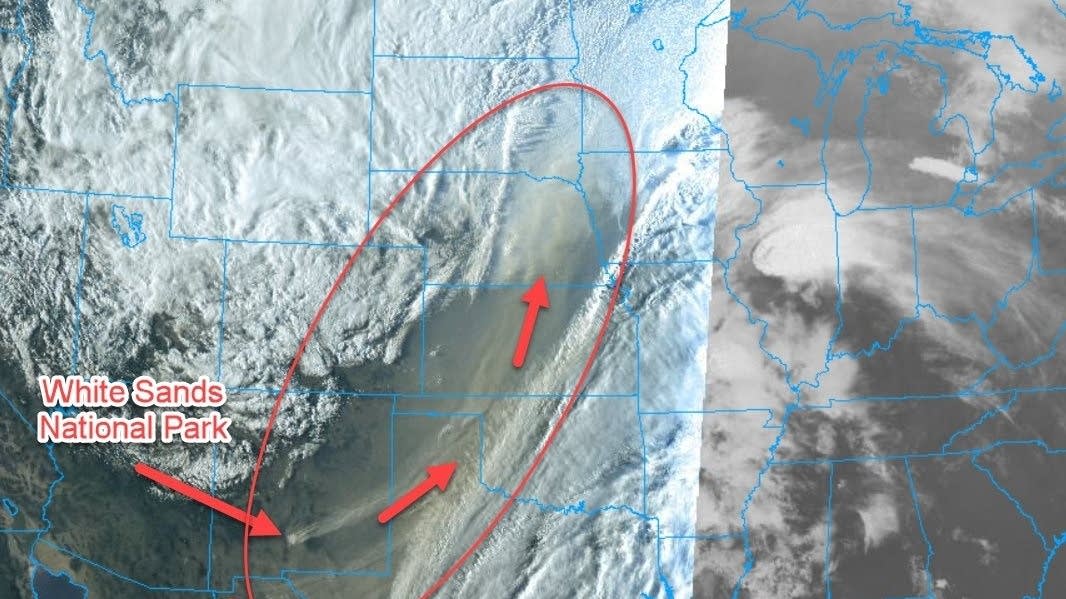 Dust plume travels 1,500 miles, turns snow brown around Minnesota | MPR ...