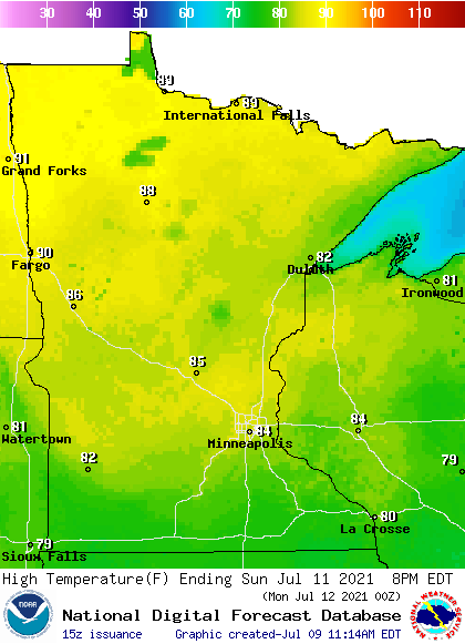 Weekend forecast: Saturday rain chance favors southern Minnesota; temps ...