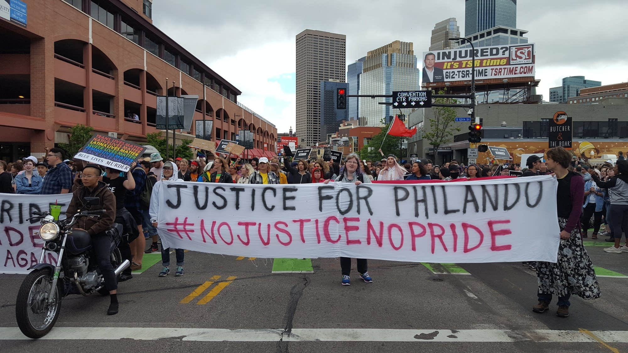 Protesters briefly halt Pride parade | MPR News