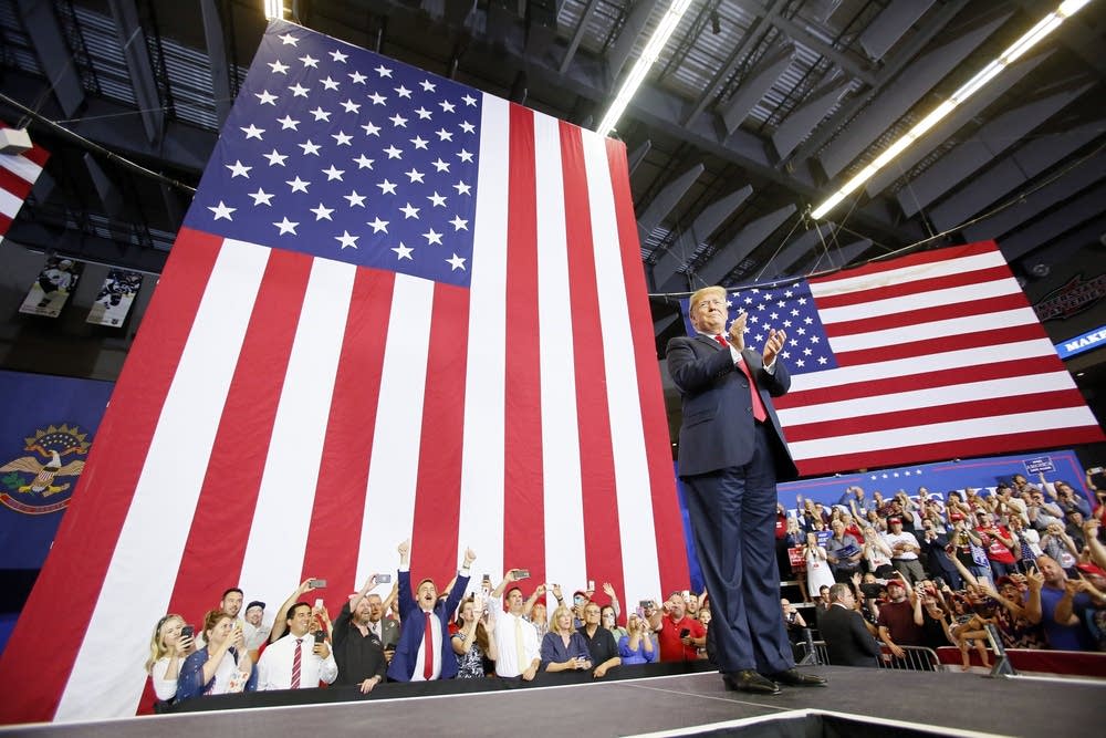 Trump rallies in Fargo, drumming up Republican support for ND Senate ...
