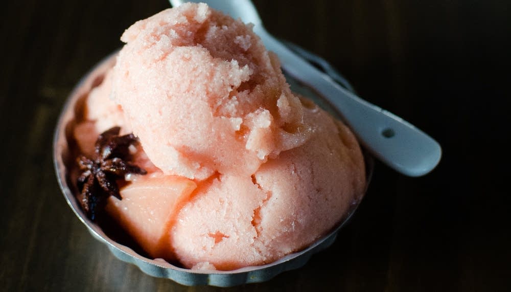 Quince and Vanilla Sorbet | The Splendid Table