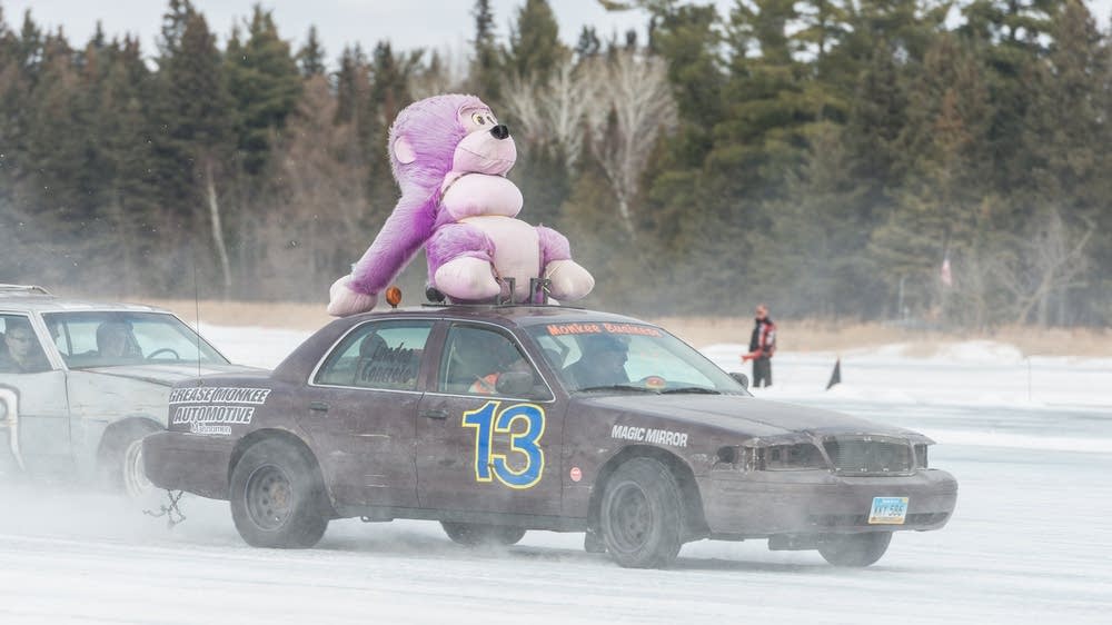 Beater car race looks like 'Mad Max' movie shot on ice | MPR News