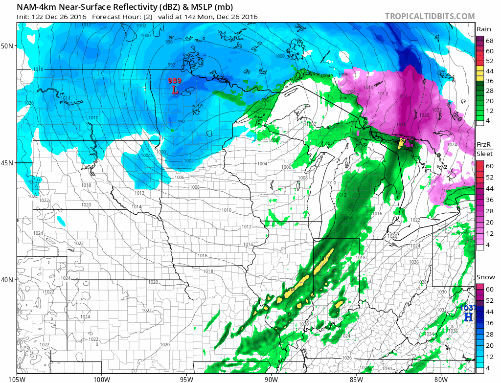 Windy and colder with occasional flakes; winter storm warning northern ...