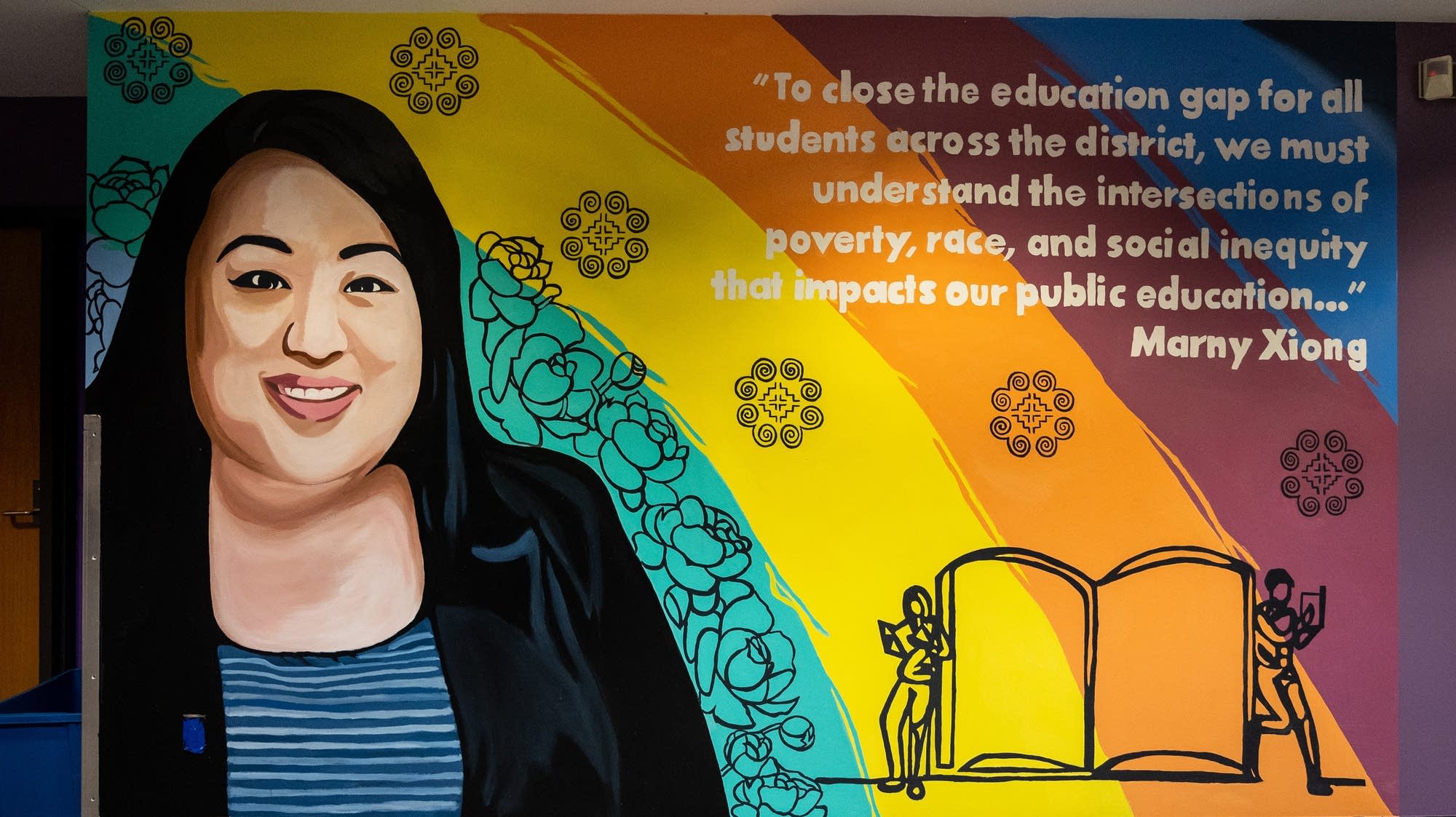 Photos: Library, mural dedicated to former St. Paul School Board Chair ...
