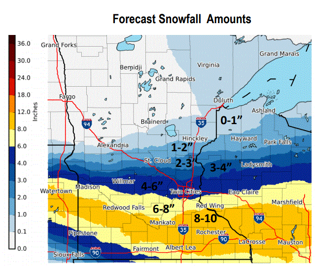 Heavy snow late Saturday night and Sunday morning for south metro ...